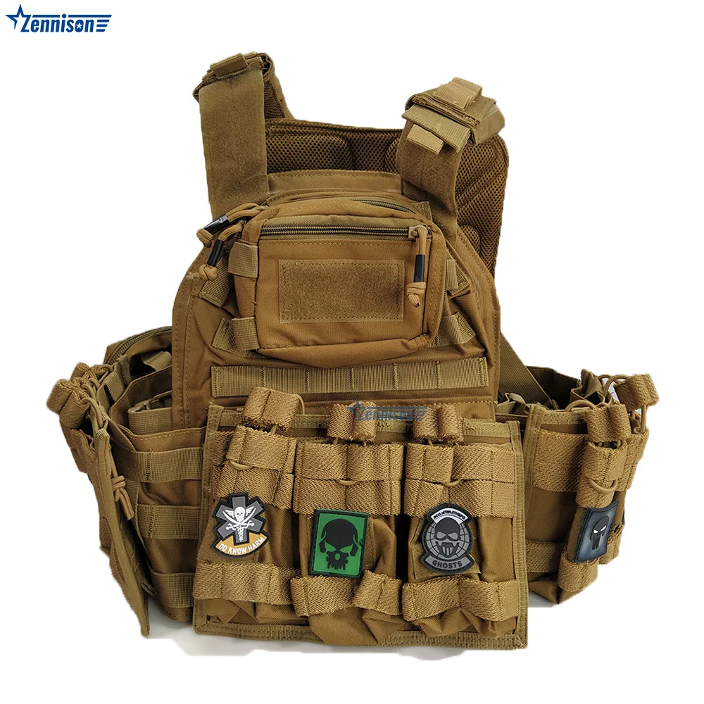 Zennison Tactical Gear Plate Carrier Vest Combat Tactical Weighted Vest ...