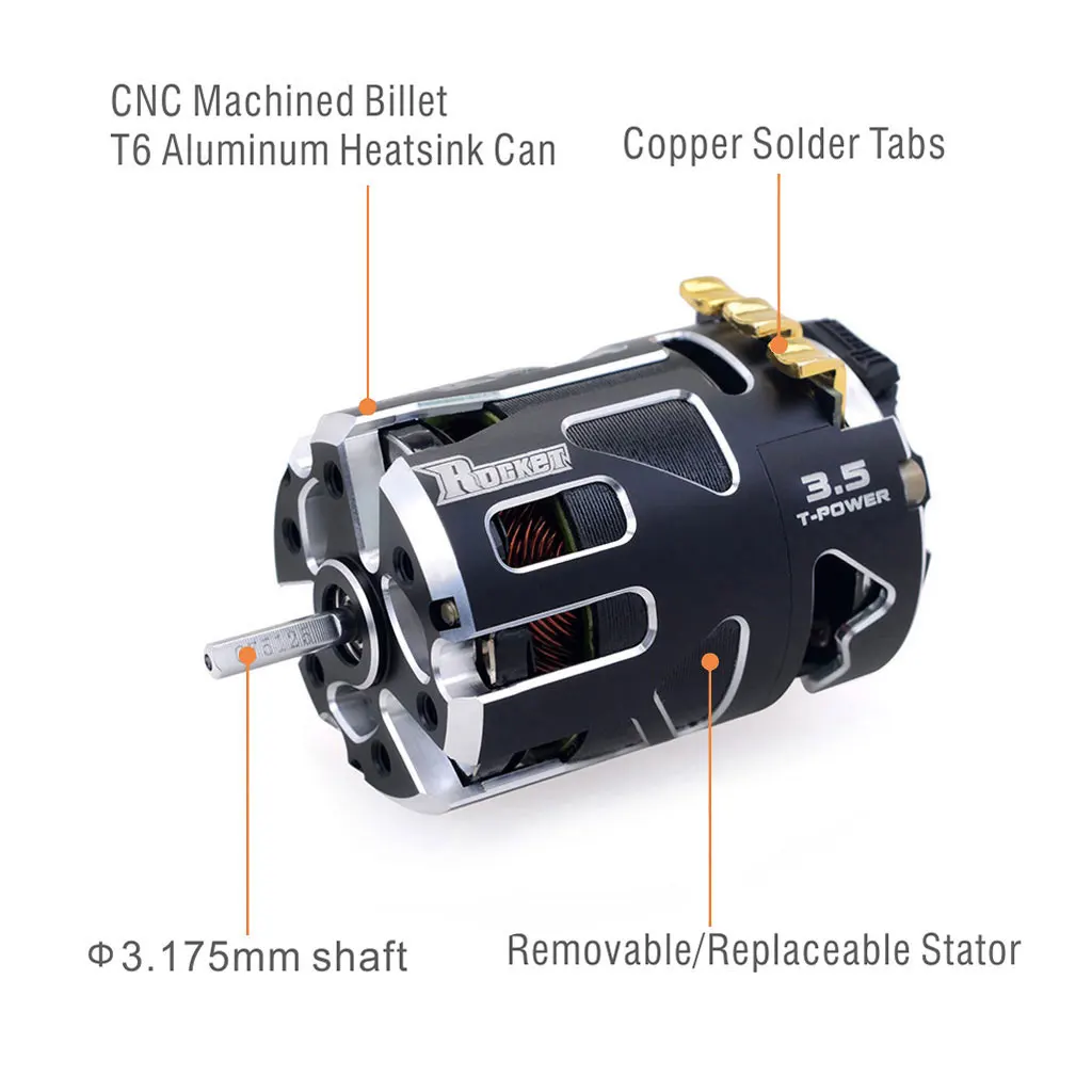 Rocket RC 540 V5R Motors - High Performance for Racing