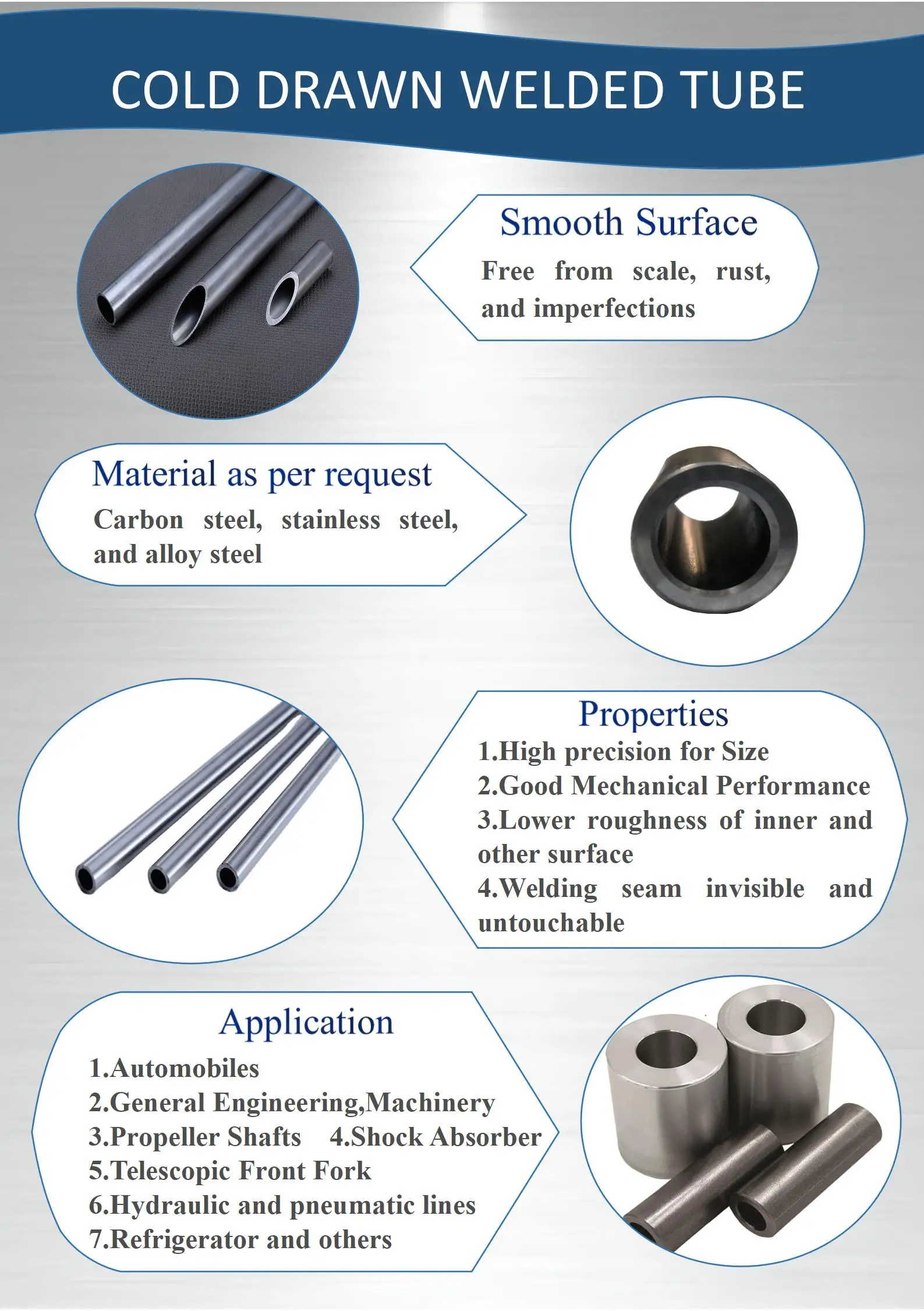 Astm A512 Good Mechanical Performance Cold Rolled Round Carbon Steel ...