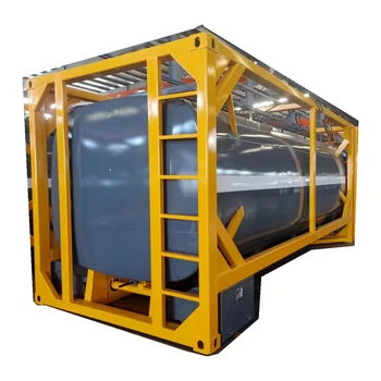 Cylinder 20ft 25cbm Alcohol Tank Container With Forklift Slot For Sale ...