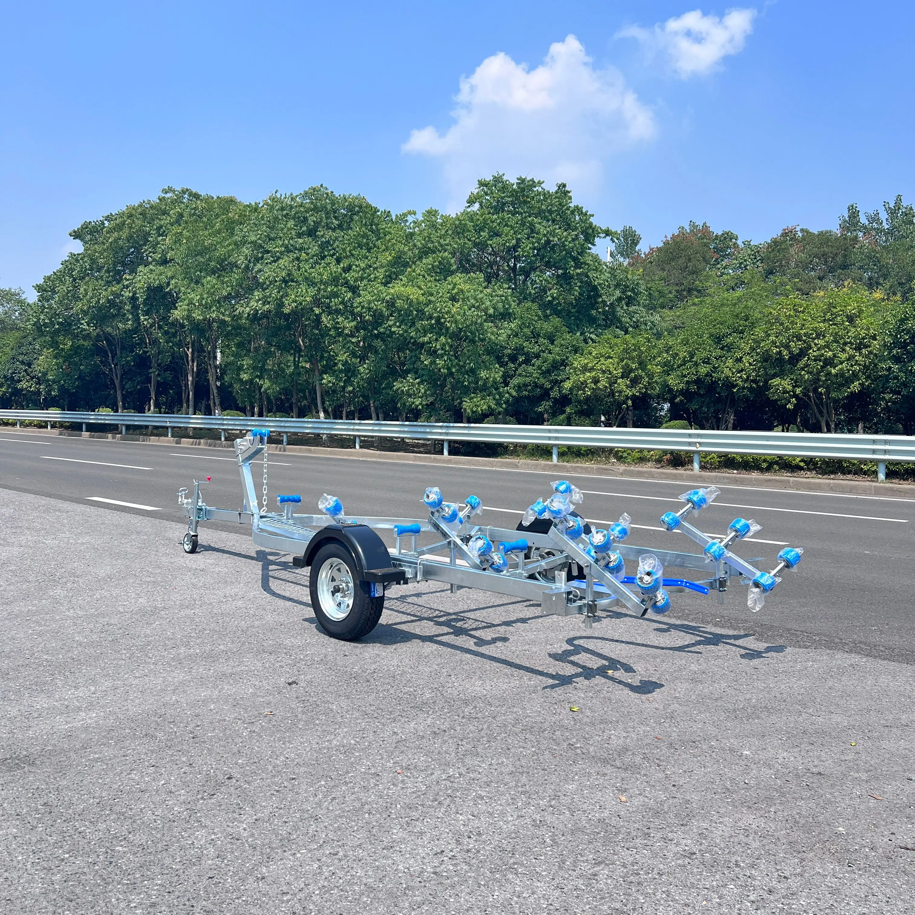 High Quality Hot Galvanized Single Axle Jetski Trailer Boat Trailer ...