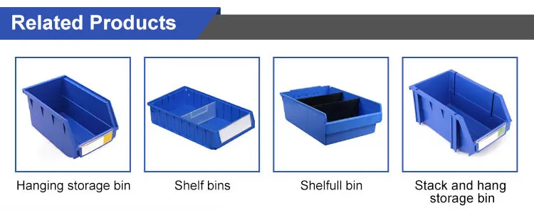 Warehouse Stackable Organizer Box Storage Bins Bolt Plastic Box ...