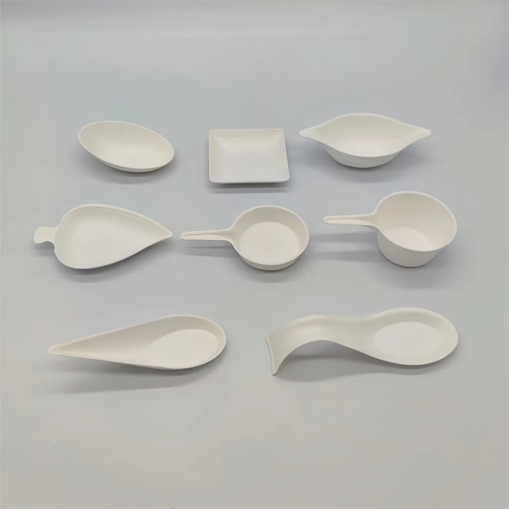 Disposable Biodegradable Compostable Sugarcane Bagasse Mini Dishes ...