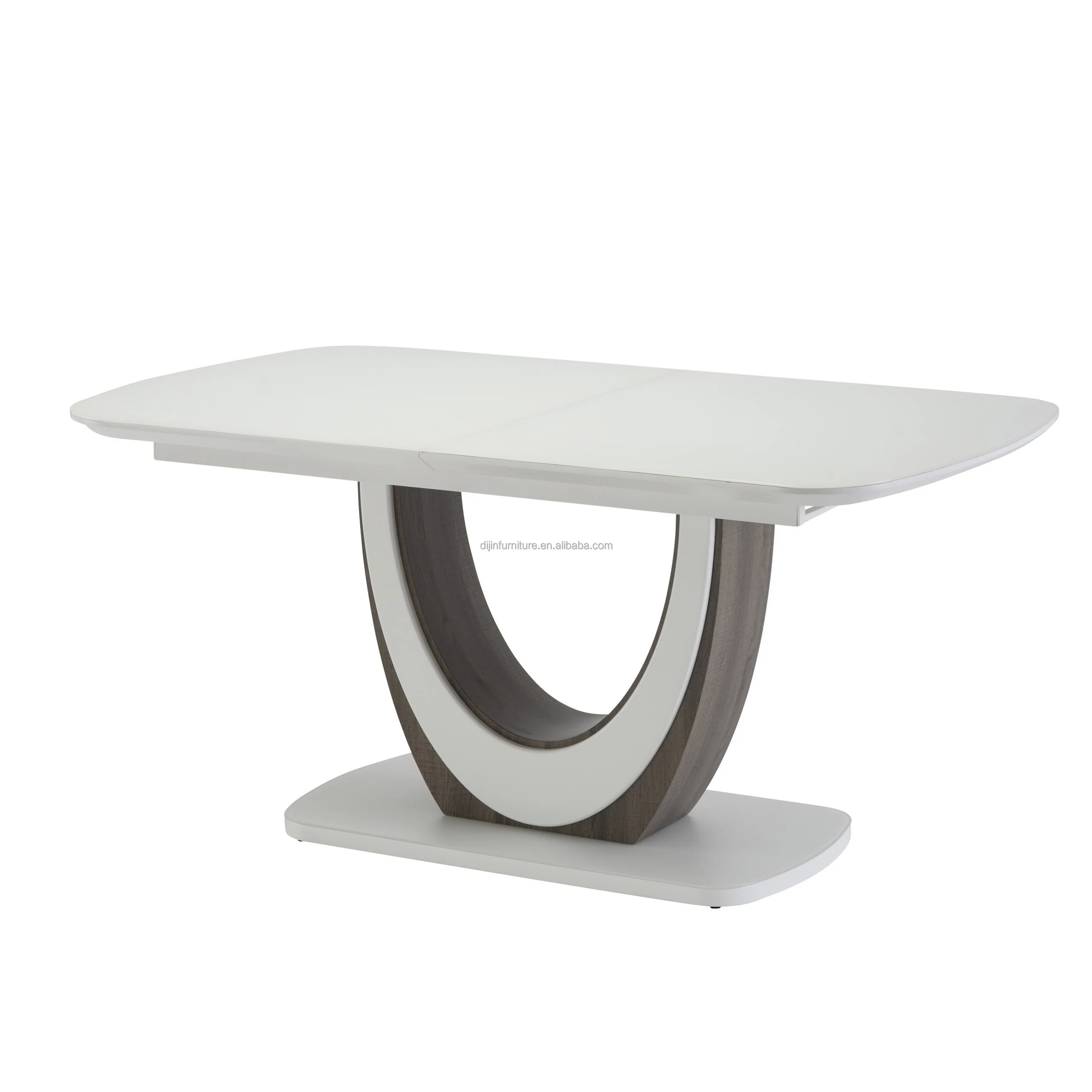 MDF Extending Dinning Room Furniture Extendable 6/8 Seat Modern Dining ...