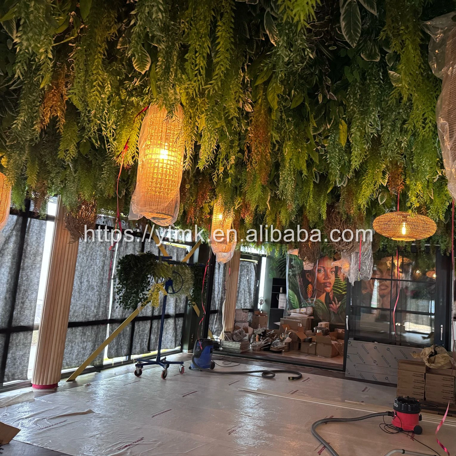 Enchanted Forest Wedding Decor - Greenery Fake Plants