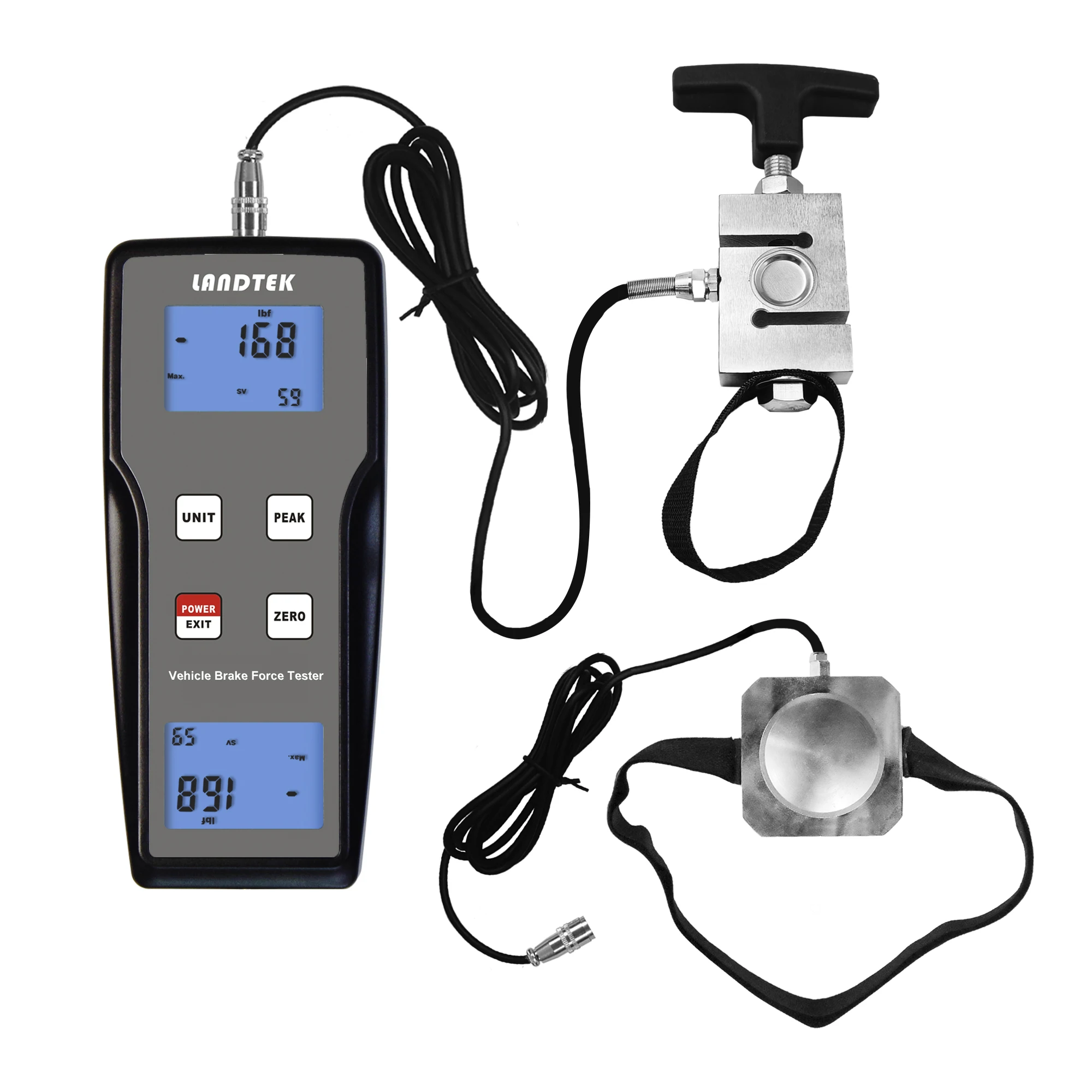 Landtek Digital Vehicle Brake Force Meter & Clamping Force Gauge Fm ...