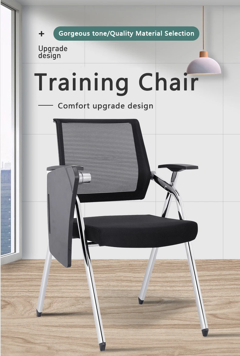 Office School Project Foldable Training Chair with Tablet