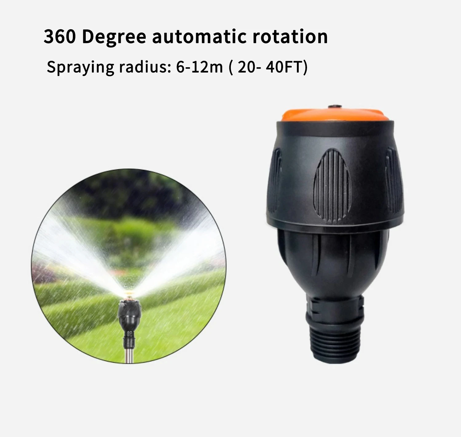 Spray 24m 360 Rotation Irrigation System for Lawns & Gardens