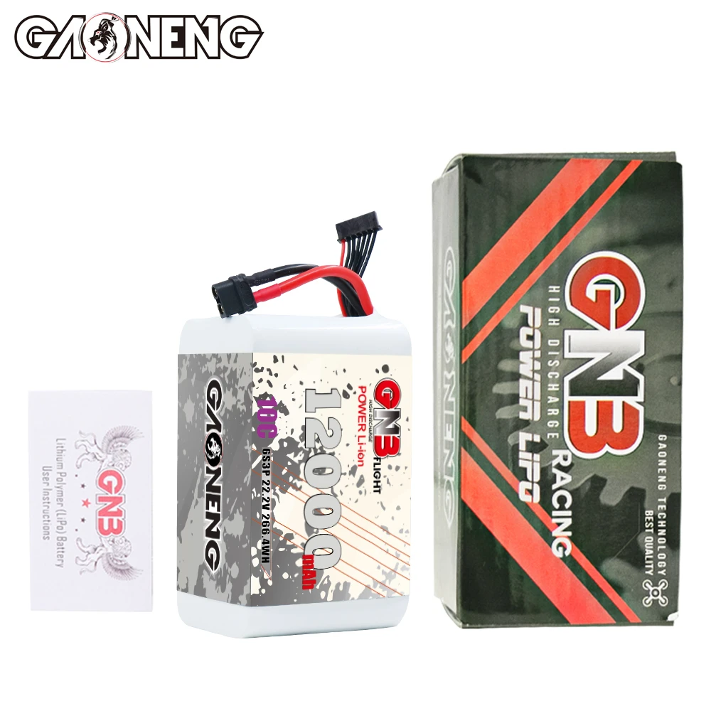 Gnb Gaoneng 6s 10000mah 22.2v 10c Xt60 Li-ion Lithium Ion 21700 Cell Rc ...