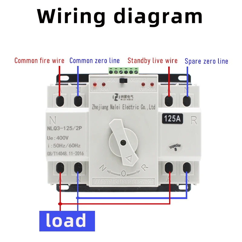 Dual Power Automatic Transfer Switch 4P ATS - Automatic & Manual ...