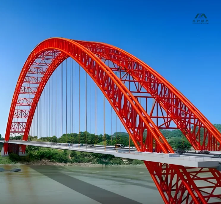 Galvanized Steel Frame Truss Structure Reinforced Bridge Design ...