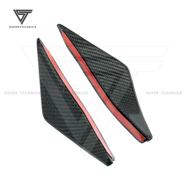 Supertechnics Carbon Fiber Front Bumper Canards For Mercedes Benz R197 ...