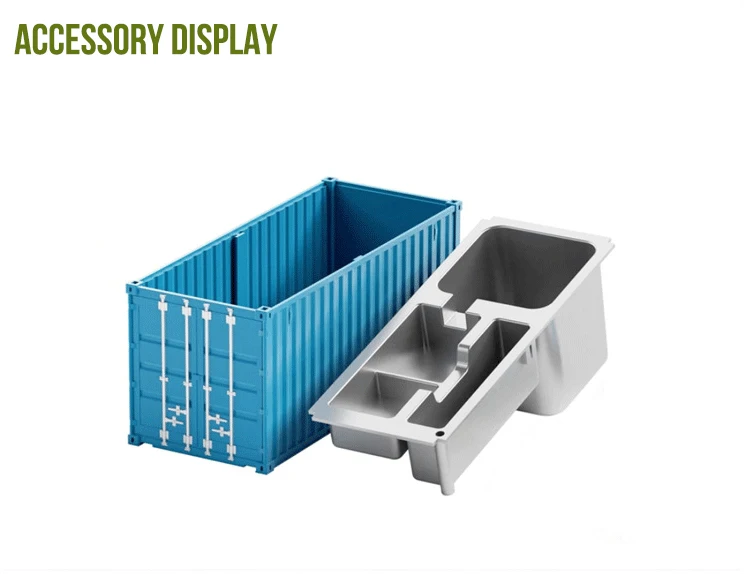 Miniature Container Model 1:30 - Eco-Friendly Plastic Crafts