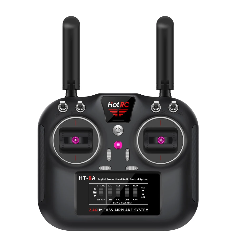 Hotrc HT-8A 2.4G 8CH RC Transmitter FHSS & 8CH Receiver With Box For ...