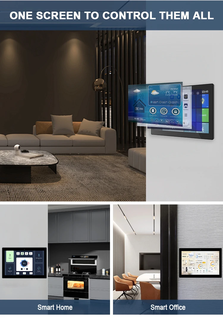 Smart Home Central Control Monitor DC Powered 10'' KNX Touch Panel ...