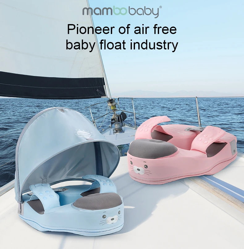 Mambobaby Baby Seal Waist Float Lying Swimming Pool Floaty Baby ...