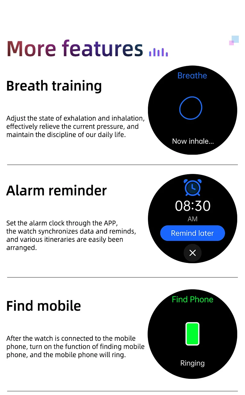 Smart ECG HRV Monitor Smart Watch with SPO2 & Body Temperature - Heart ...