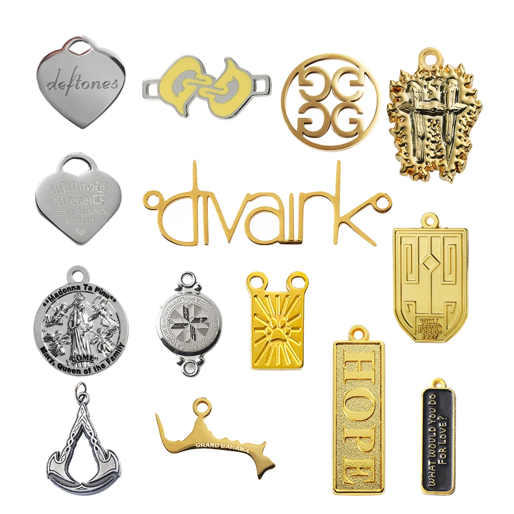 Wholesale Stainless Steel Jewelry Hollow Silver 2D 3D Letter Name ...