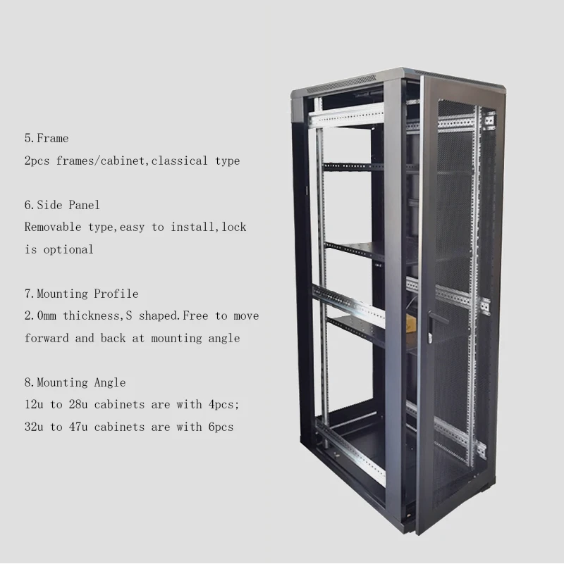 42u Rack Server Cabinet Server Rack Cabinet With Wheels Server Cabinet ...