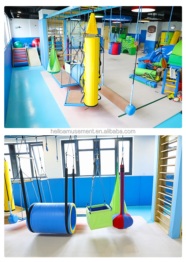 Wooden Climbing Ladders Indoor Sensory Hanging Training Swing Sensory Play Sensory Swing For ...