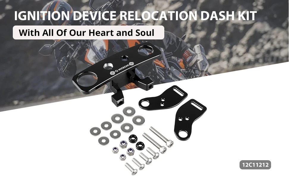Nicecnc Ignition Device Relocation Mount Dash Kit for KTM