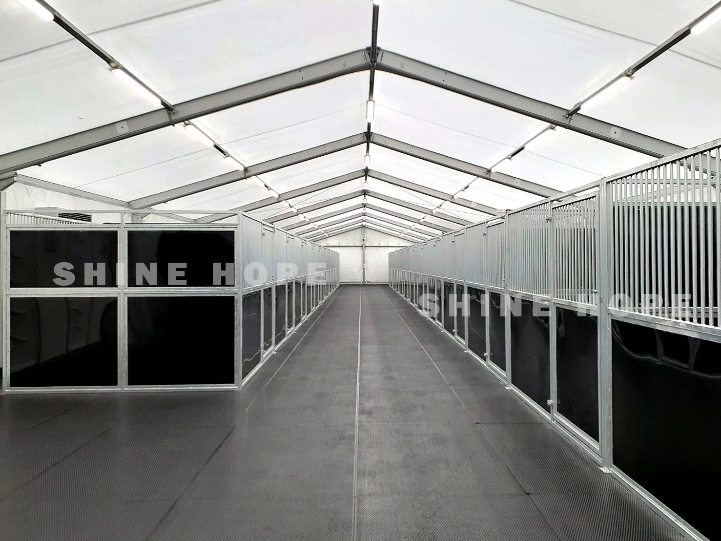 Portable 12 Foot Horse Stalls - Movable Steel Horse Stables for Farms ...