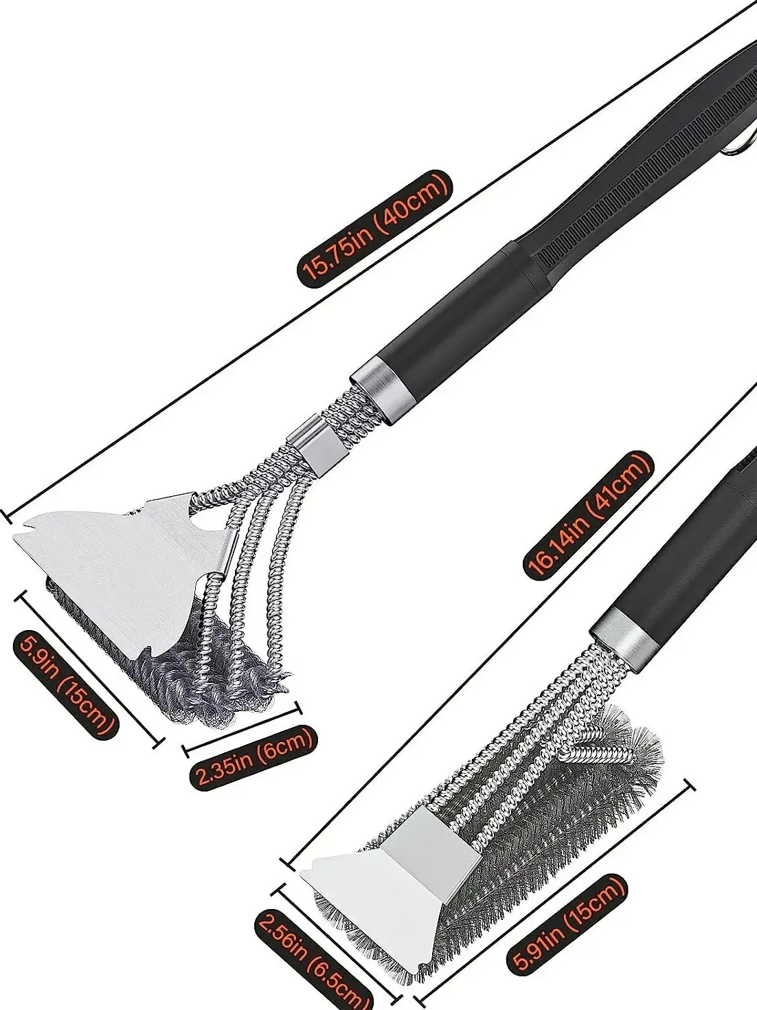 Bbq Grill Accessories Stainless Steel Grill Cleaning Brush And Scraper ...