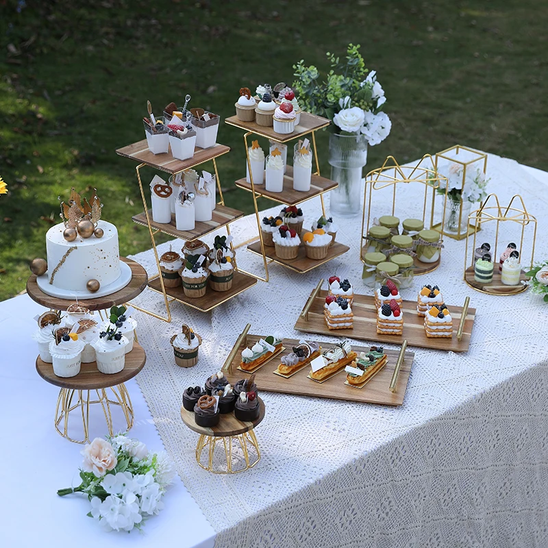 Wooden Dessert Table,Display Stand,Wedding Cake,Dim Sum Tray,Outdoor ...