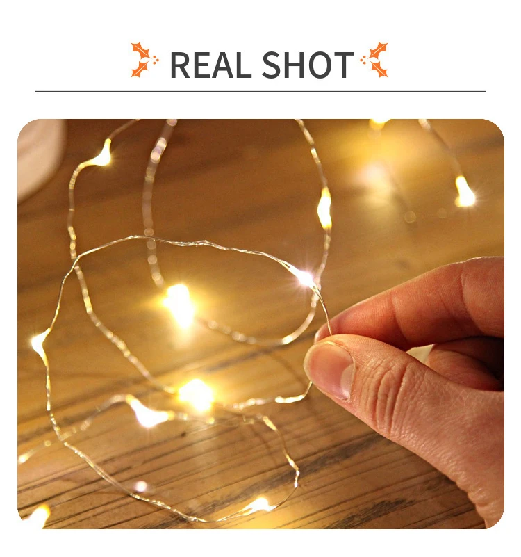 Led Strings Copper Wire 3xaa Battery Operated Christmas Wedding Party ...