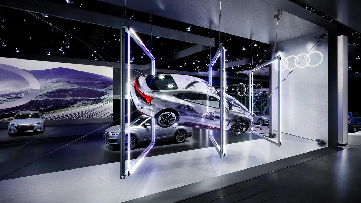 Custom Exhibition Metal Aluminum Frame Exhibition Booth Design 3d Trade ...