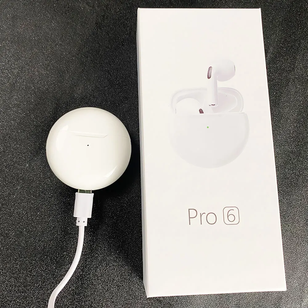 2023 Hot-sale Air Tws Pro6 In-ear Earphones & Headphones Air Headsets Type-c Electronic Ear Buds ...