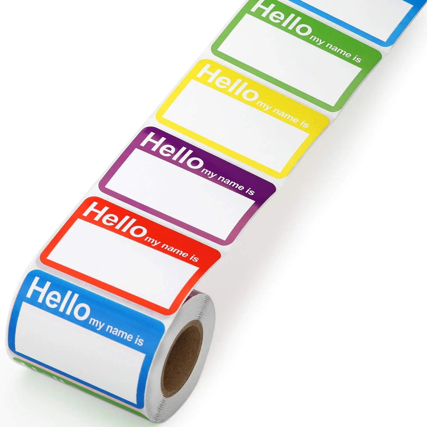 Custom Adhesive Name Tag Label Stickers Sheets Hello My Name Is Sticker ...