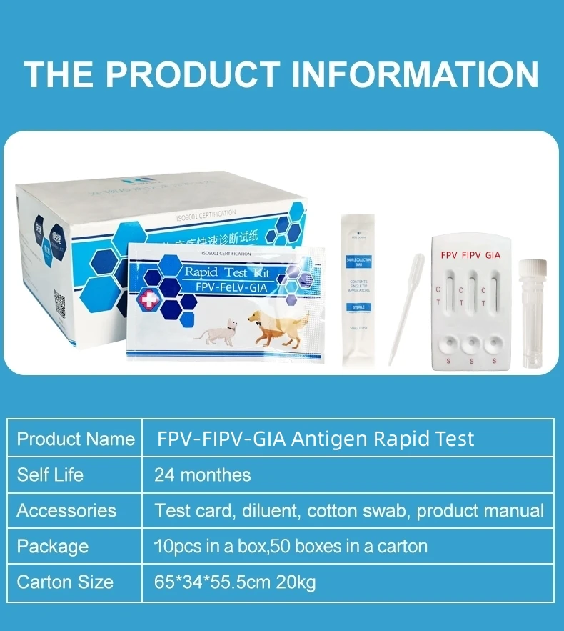 Goodoctor Feline Parvovirus/infectious Peritonitis/giardia Combo ...