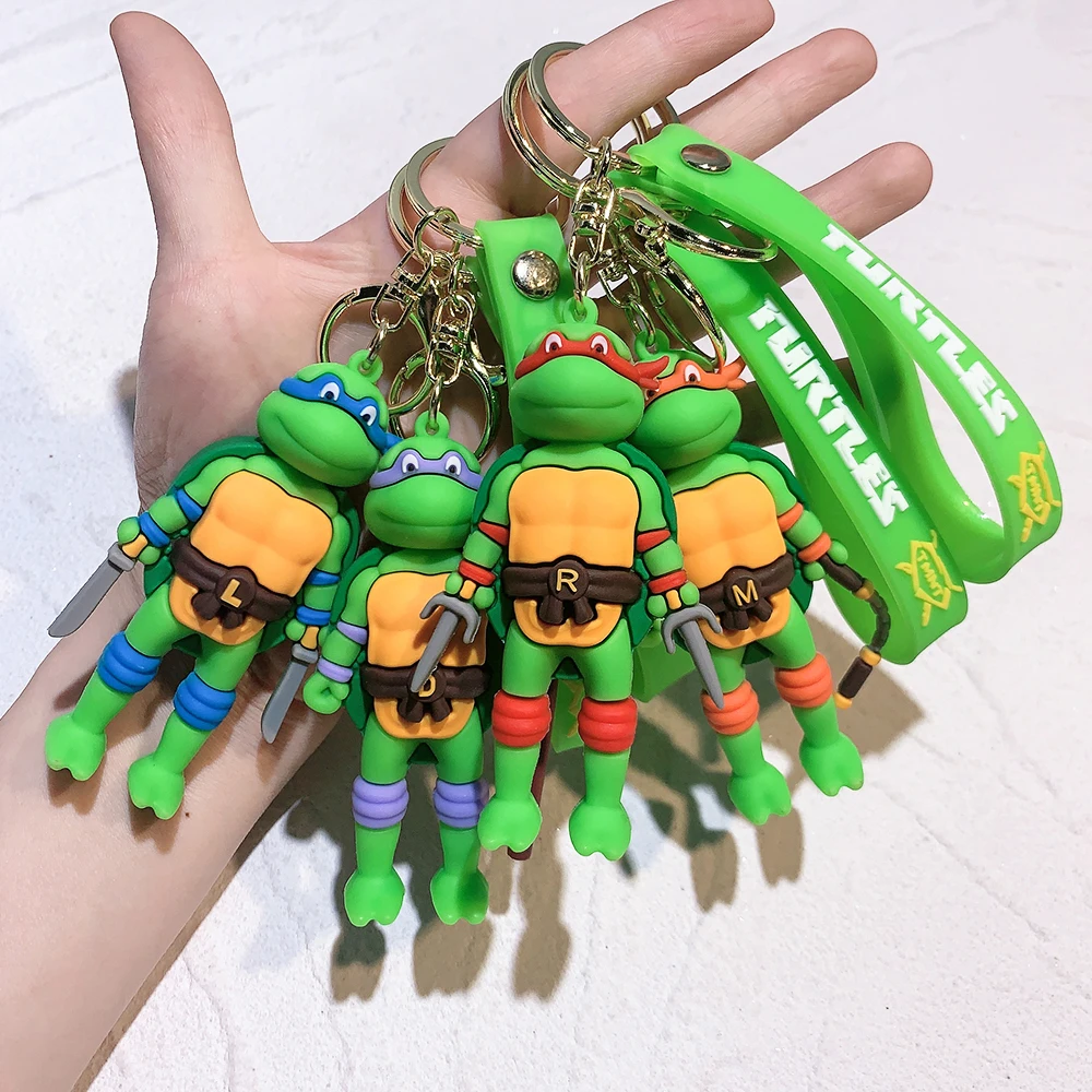 Turtle Figure Teenage Mutant Turtles Raphael Donatello Doll Keyring Car ...