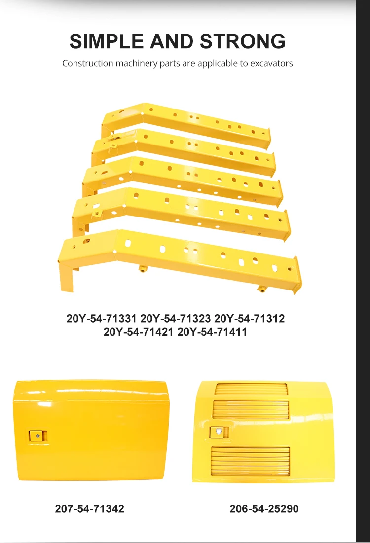 LONGRUI KOMATSU Excavator PC200-8M0 HB205-1M0 PC270-8 Hood Damper 20Y ...