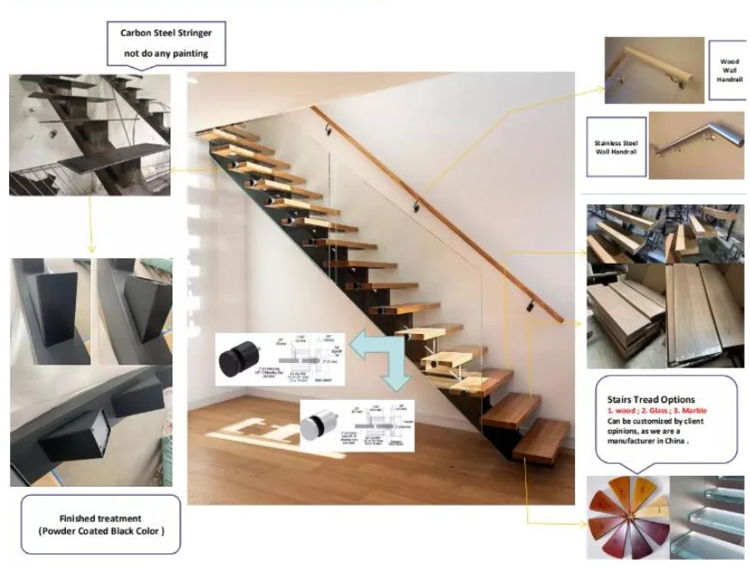 Floating Straight Stairs Central Spine Stair Middle Stringer Staircase ...