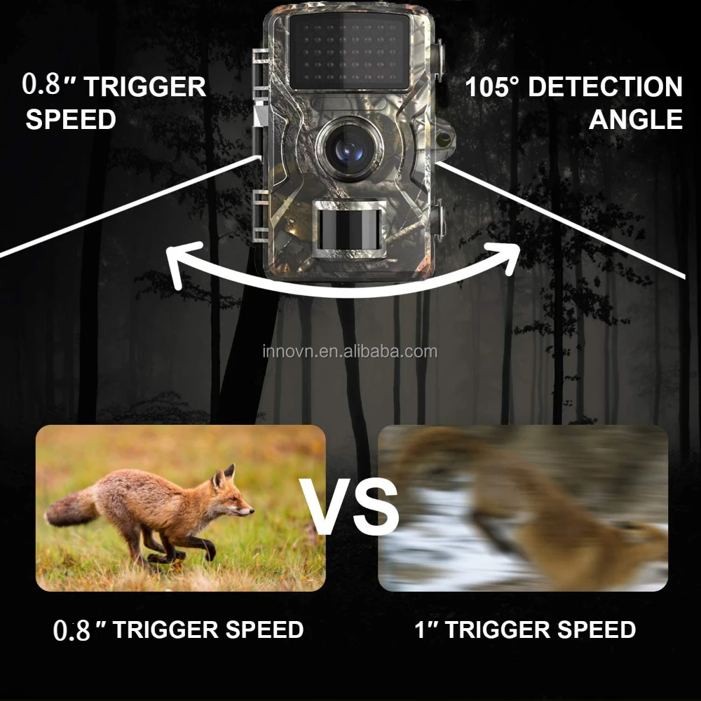 DH1 Wildlife Trail Camera - 1080P Night Vision & IP66 Waterproof