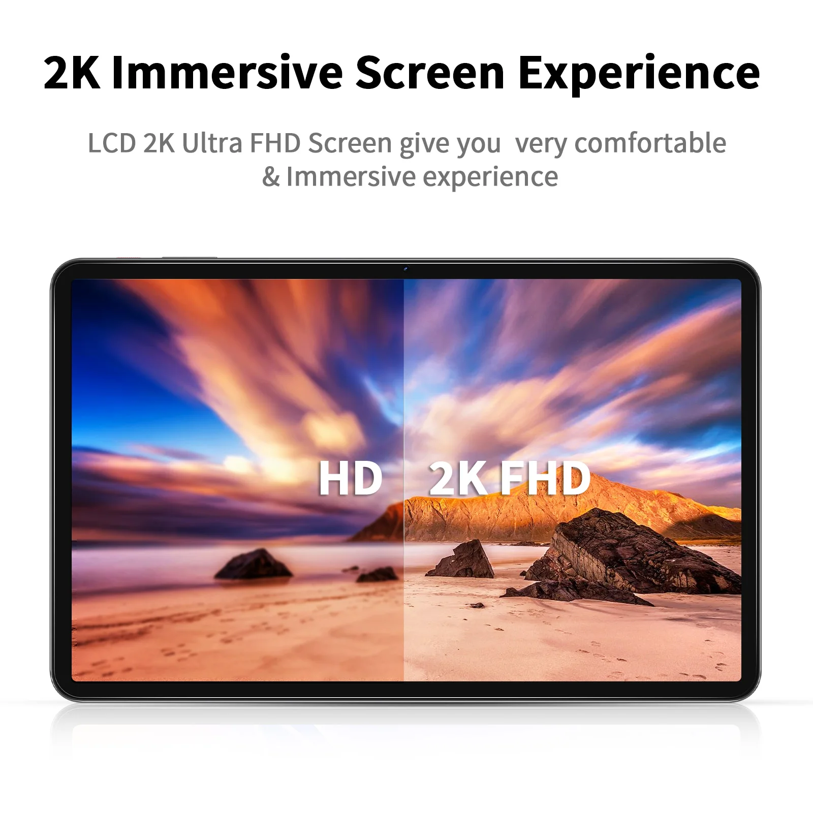 VASOUN 12 Inch Android 13 Tablet PC, 256GB ROM, 8GB RAM, Case Included ...