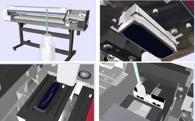 High-density Printhead Clean Room Foam Swabs Printers For Injection ...