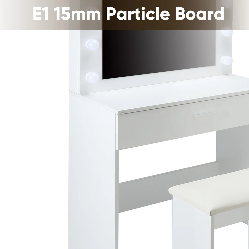 Modern Design Wooden White Dressing Make Up Table Set Vanity Desk For ...