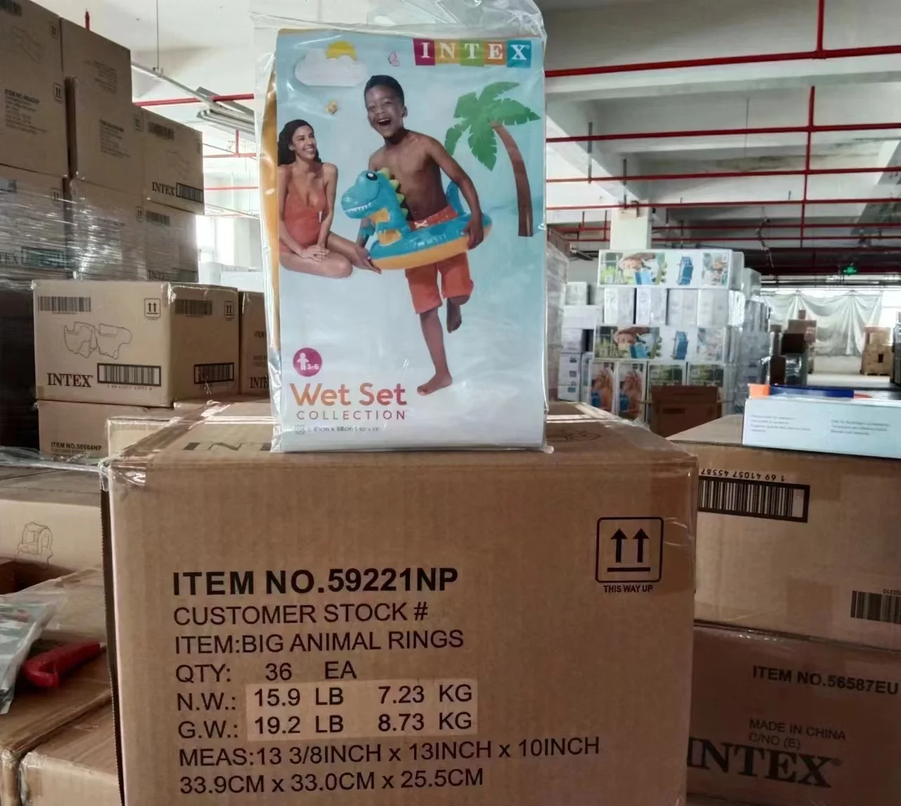 Intex 59221 Unicorn Llama And Dinosaur Children's Swimming Ring Animal ...