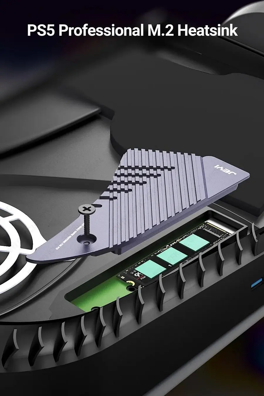 Ps5 M.2 Ssd Nvme Heatsink M2 2280 Ngff Pci-e Solid State Hard Disk Aluminum Radiator Gasket With ...