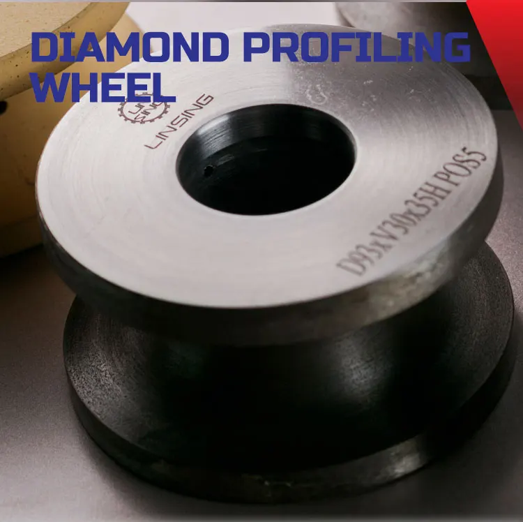 CNC Profile Wheel Diamond Stone Grinding Polishing Tool for Edging Granite Marble Quartz Stone ...