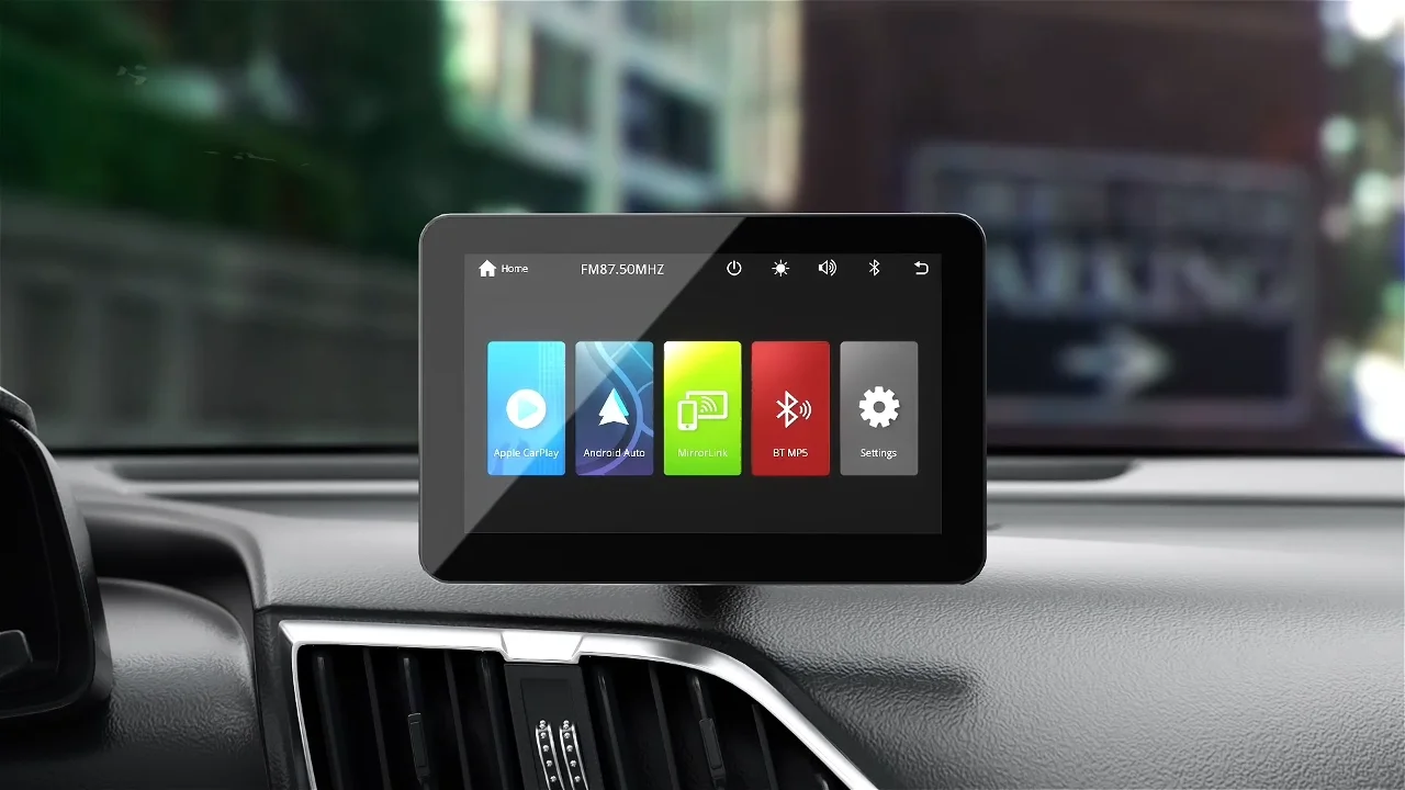 Portable Car Radio Carplay Android Auto Fm Car Stereo Radio Android 7 ...