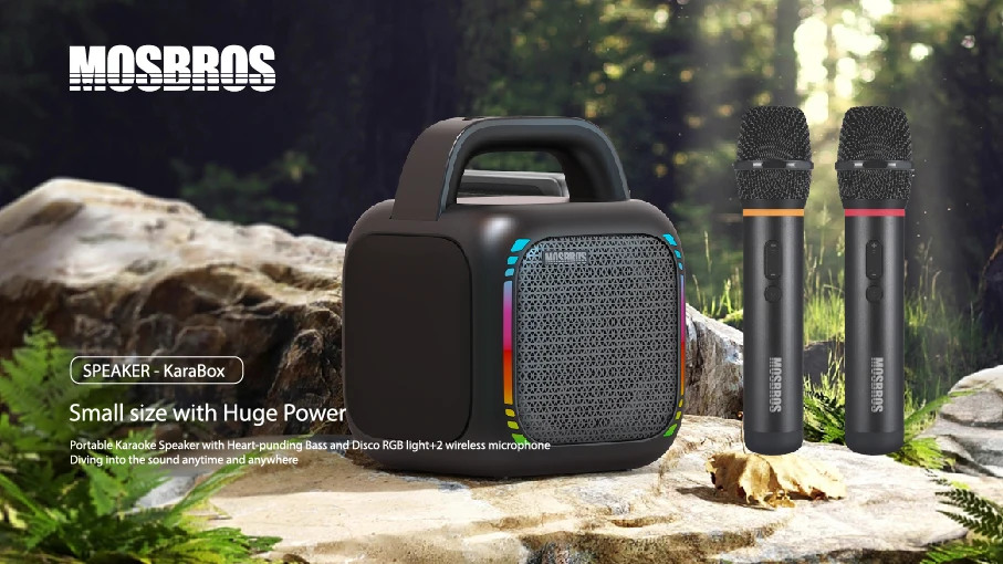 Mosbros Karabox - Portable Speaker with High Power Karaoke