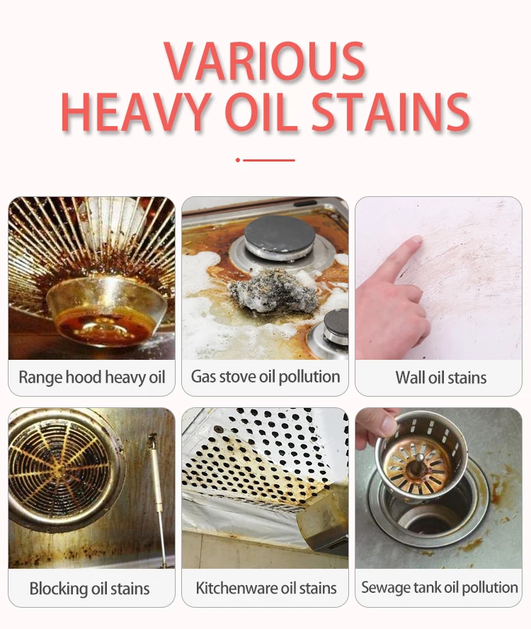 Multifunctional Foam Cleaner Kitchen Utebsils Stain Cleaner Oil Binding ...