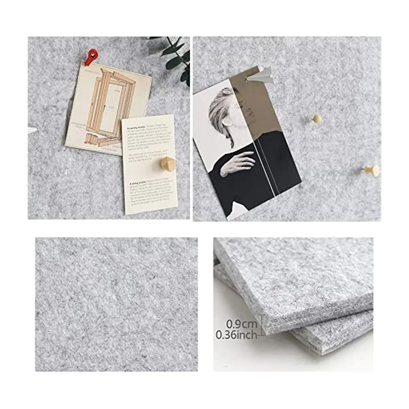 Notice Board Felt Board Or Felt Surface With Push Pins Wall Mounted ...