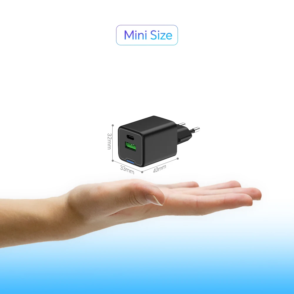 Two Ports Design Custome' Made Customizable Mini Only Charger Adapter ...