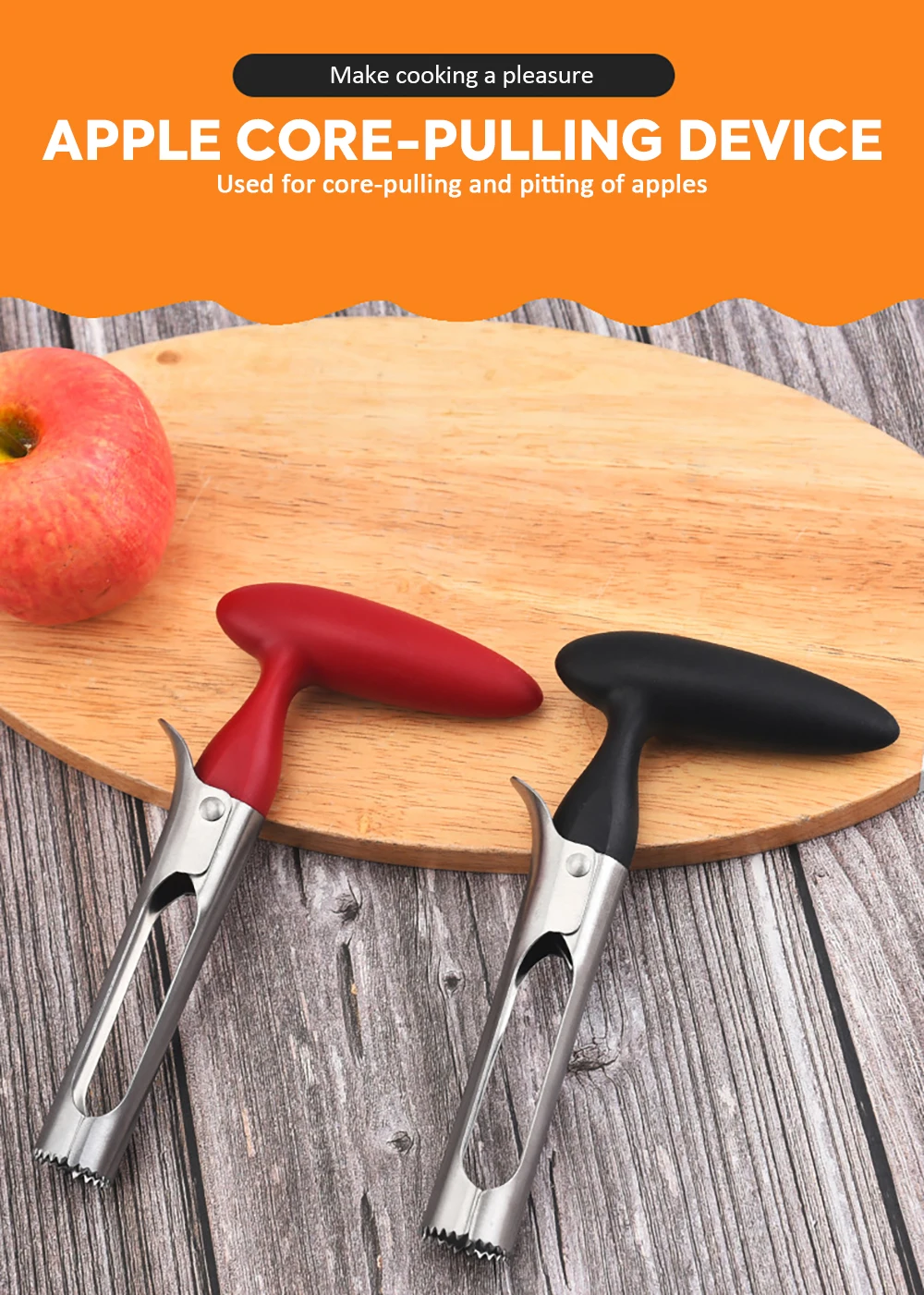 Premium Apple Corer - Easy To Use Durable For Pear, Pepper, Fuji, Honeycrisp, And Pink Lady ...