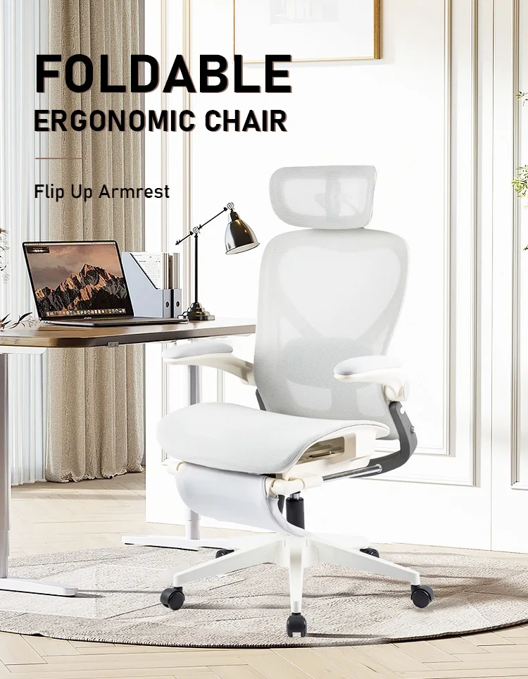 Swivel Luxury High Back Comfort Boss Foldable Flip up Armrest Executive ...